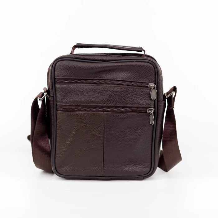 Geanta Barbati din Piele Naturala 6609 Maro » MeiMei.Ro