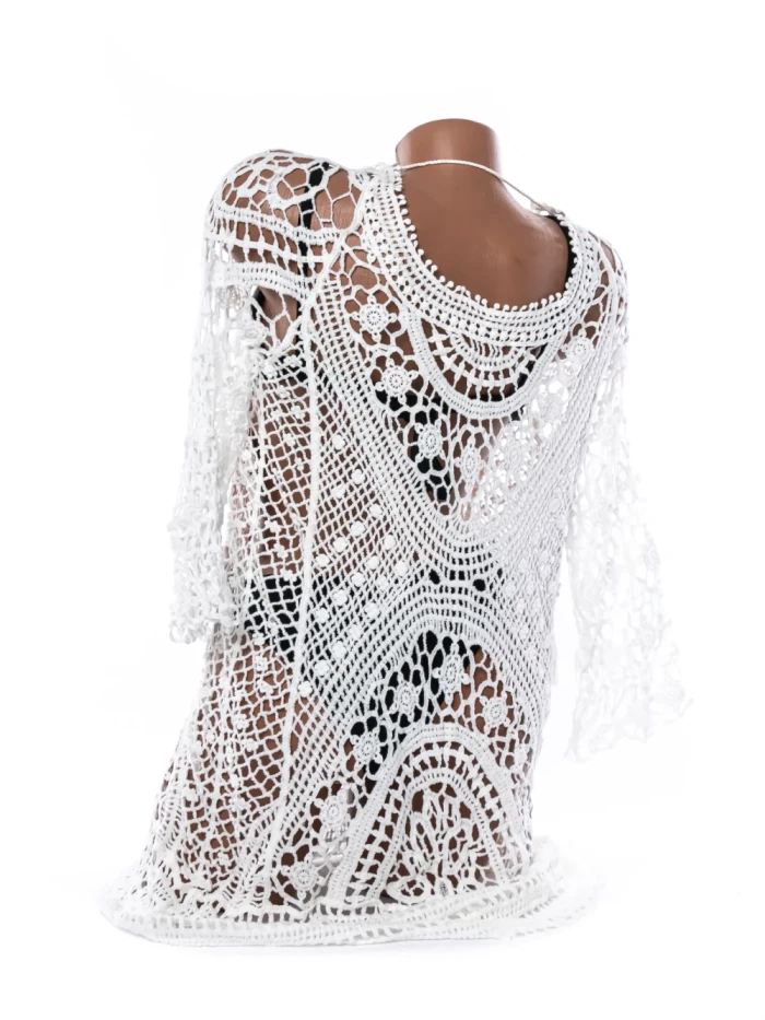 Rochie de Plaja RP001-1 Alb | Meina » MeiMei.Ro